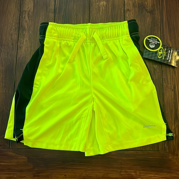 Athletic Works | Bottoms | Nwt Yellow And Black Basketball Shorts ...